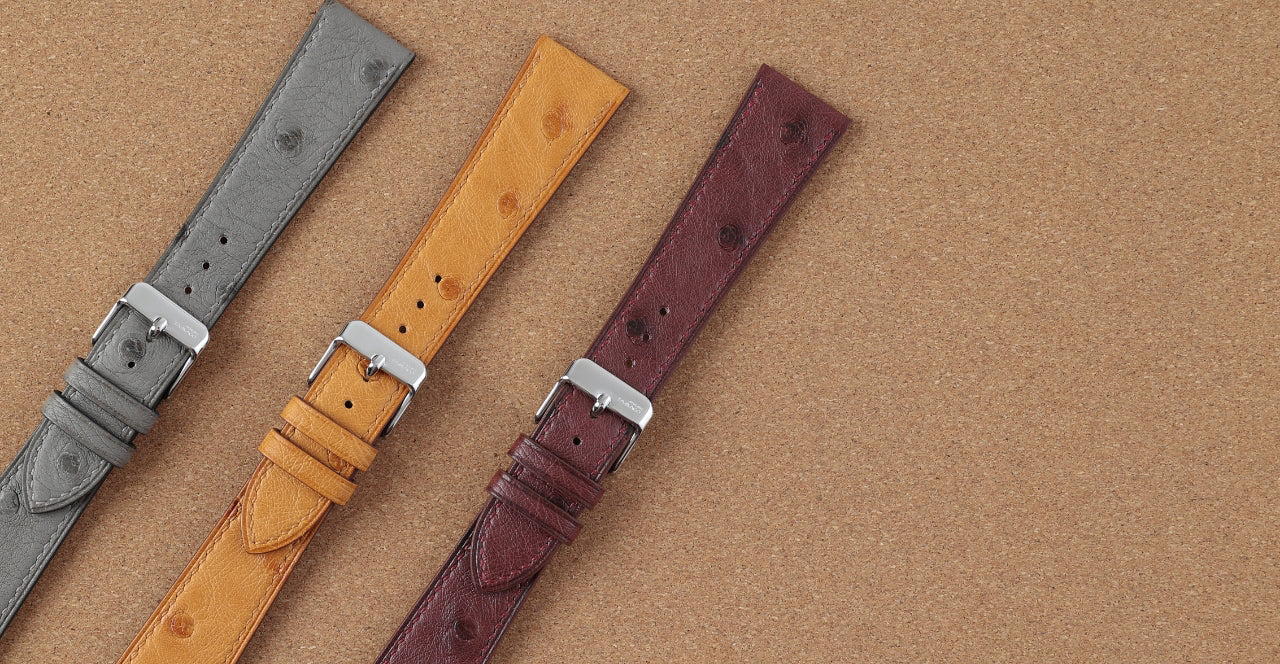 Exquisite Ostrich Watch Strap - Atelier Tamago's Signature Collection